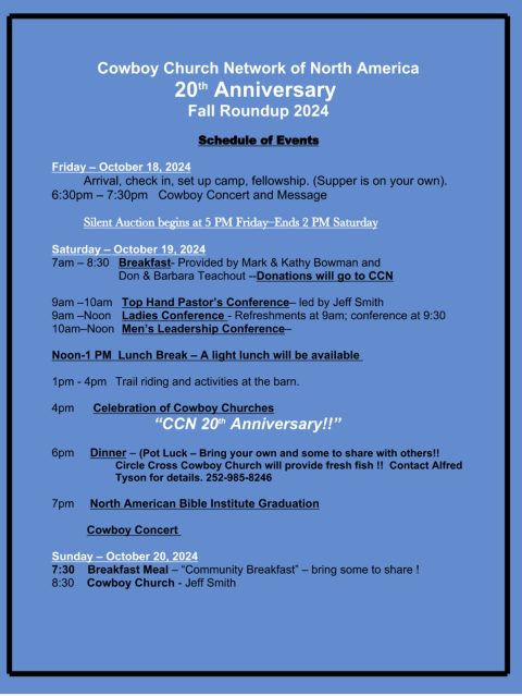 Cowboy Church Network of North America | Cowboy Church Network ...